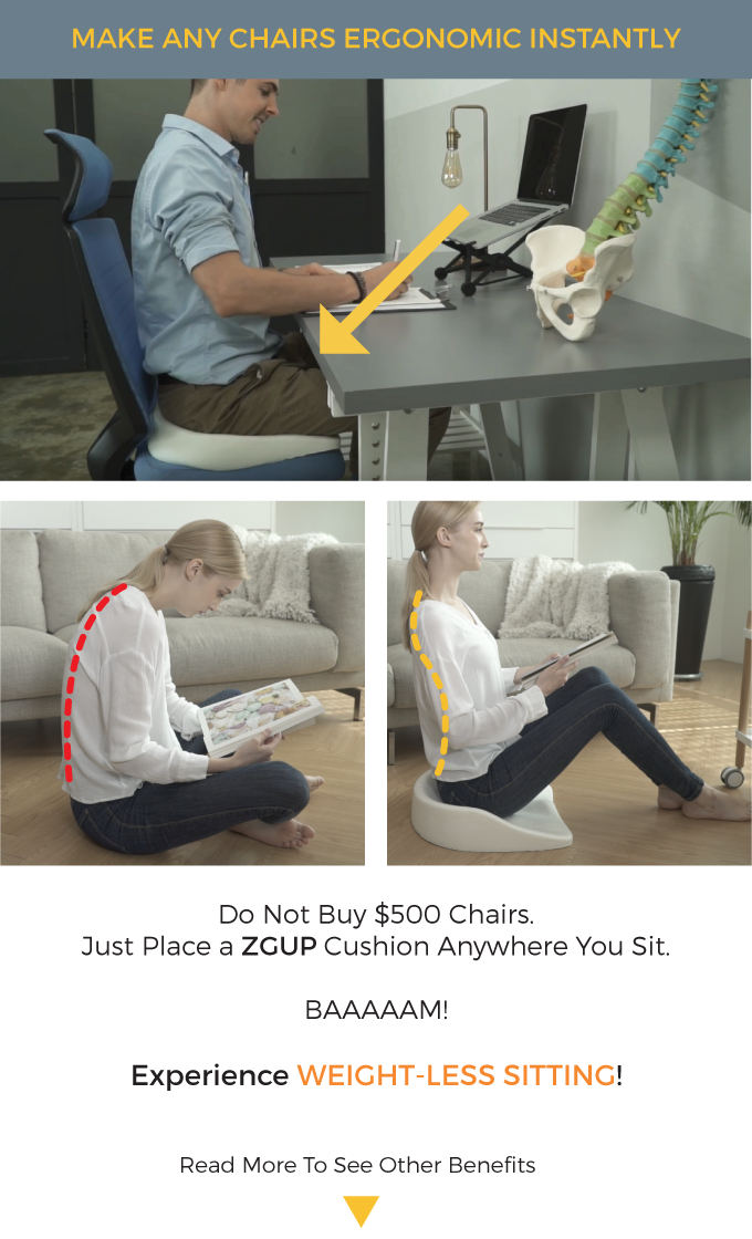 Weightless Sitting: Zero-Gravity Posture Cushion | Indiegogo