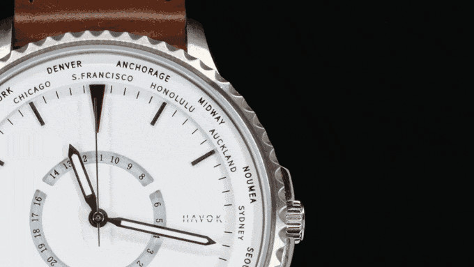 Travel Watch - 24 Time Zones On A World Timer | Indiegogo