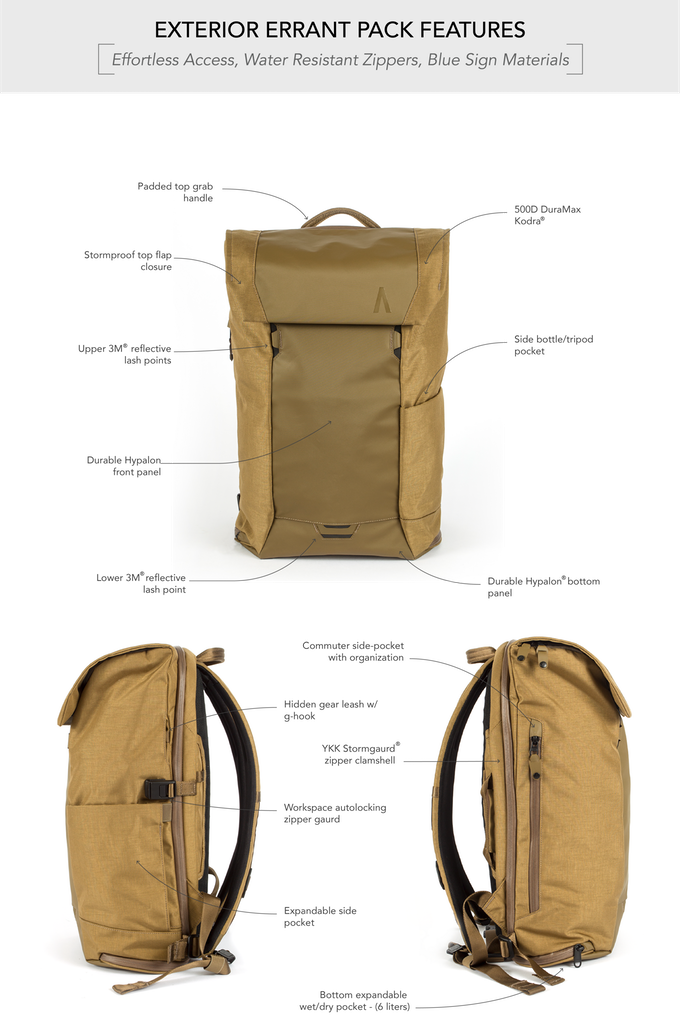 Errant: The Ultimate Everyday Backpack | Indiegogo