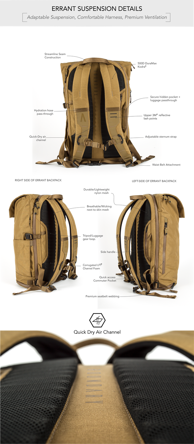 Errant: The Ultimate Everyday Backpack | Indiegogo