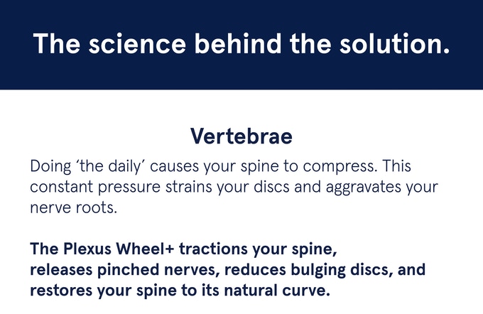 Plexus Wheel Plus - The Simplest Back Pain Relief | Indiegogo