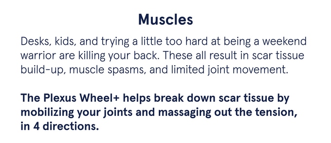 Plexus Wheel Plus - The Simplest Back Pain Relief | Indiegogo