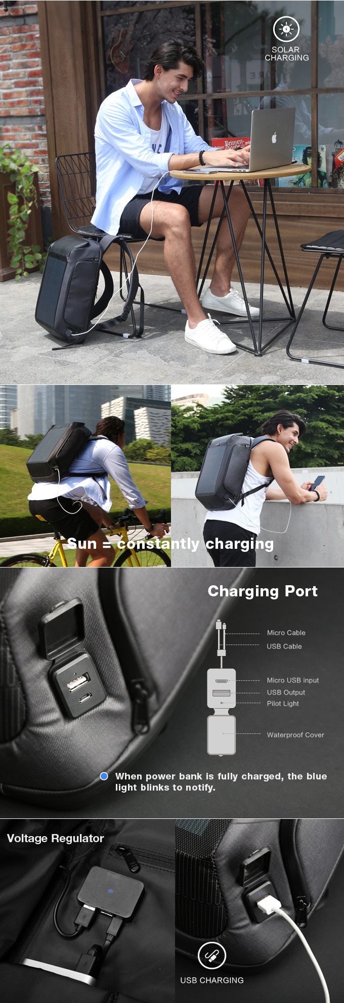 Beam Backpack - The Best Solar Power Backpack | Indiegogo