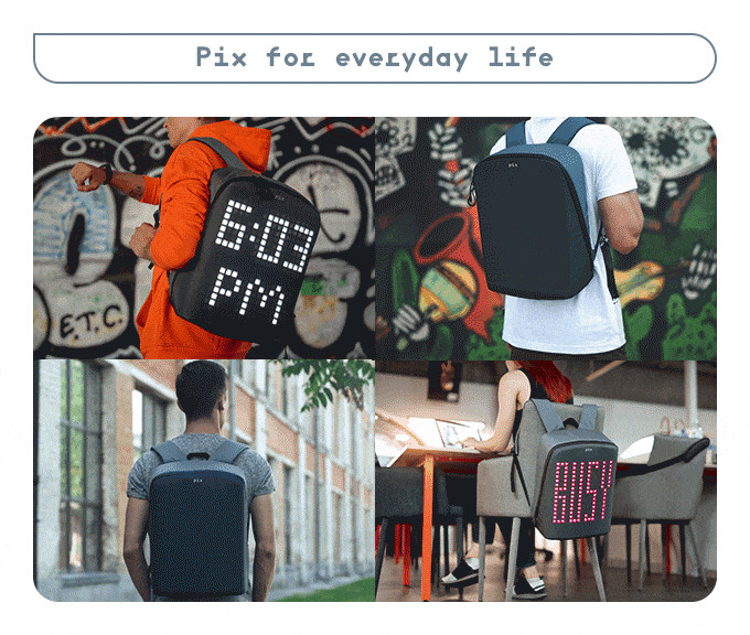 Pix - smart customizable backpack | Indiegogo