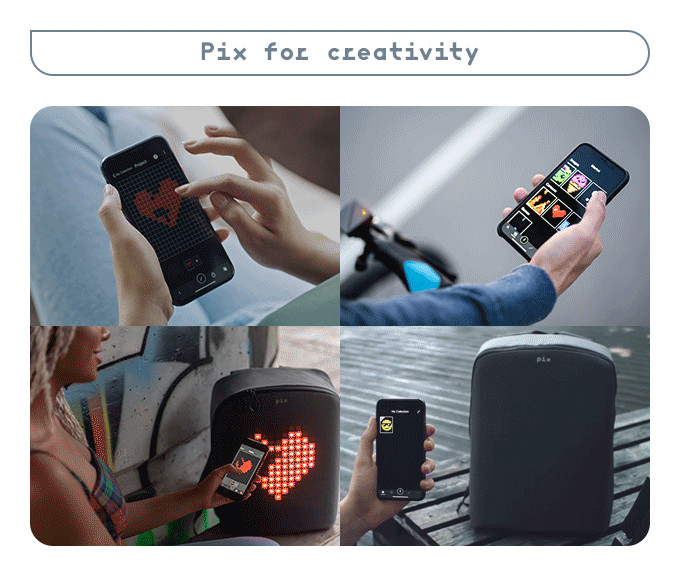 Pix - smart customizable backpack | Indiegogo
