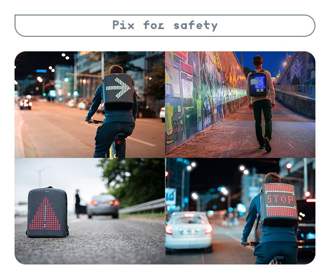 Pix - smart customizable backpack | Indiegogo