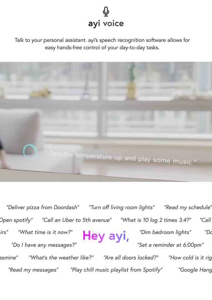 Ayi: AI-Powered Smart Mirror for your home. | Indiegogo