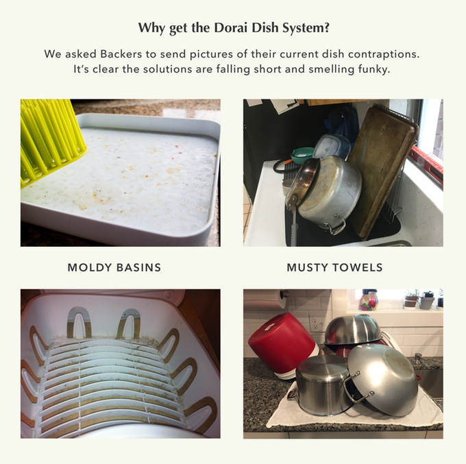 Mold-Free Dish Rack & Pad that Dries Instantly | Indiegogo