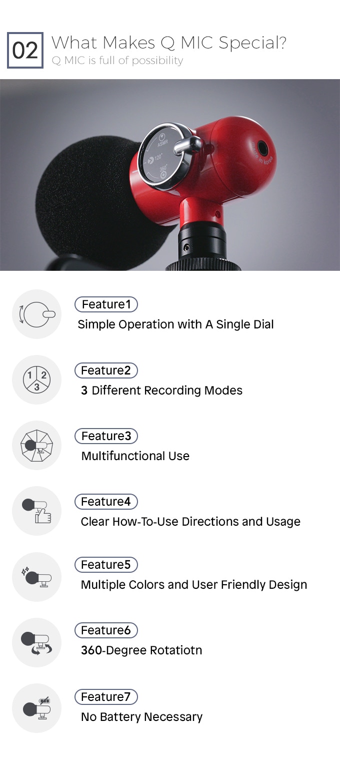 Q Mic:The Mic With Rich Audio for Content Creators | Indiegogo